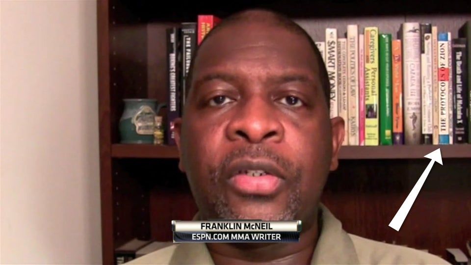 Deadspin | ESPN Writer Has The Protocols Of Zion On His Bookshelf