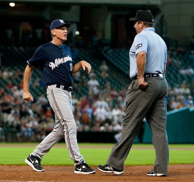 Deadspin | Umpire Sam Holbrook Tossed Zack Greinke After Just Four ...