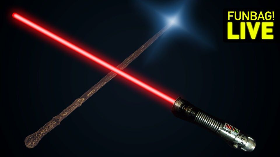 Deadspin | Light Saber Vs. Magic Wand: WHO YA GOT?!