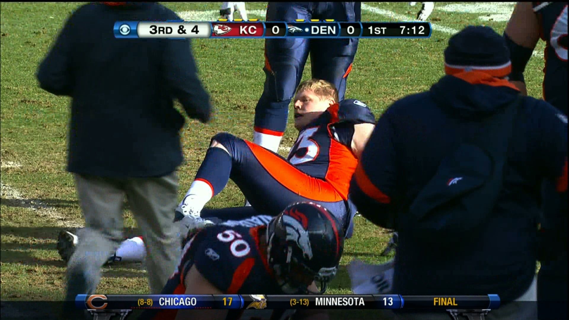 Deadspin | Something Appears To Be Wrong With Chris Kuper's Ankle