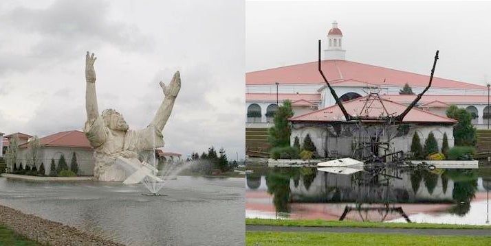 Deadspin | Touchdown Jesus Statue Destroyed By Act Of God (UPDATE WITH ...