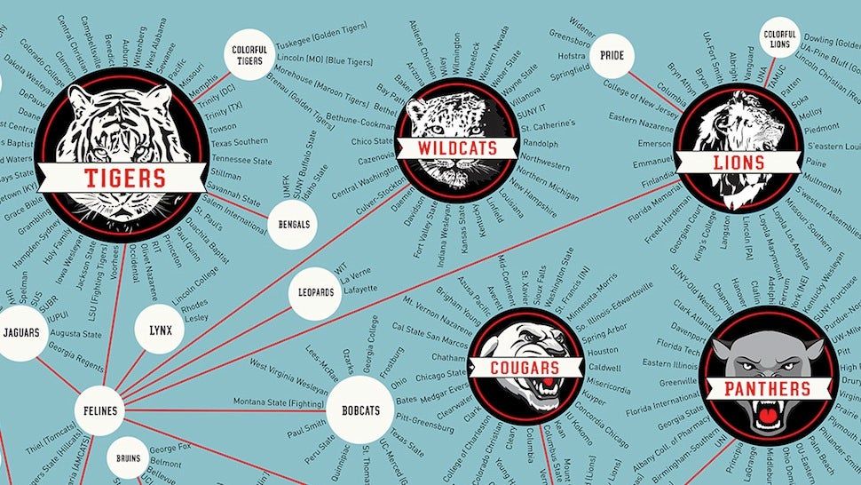 Deadspin | The Complete Family Tree Of College Mascots