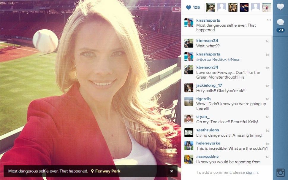 Deadspin | Rays Reporter Captures Moment Of Her Near-Death With A Selfie