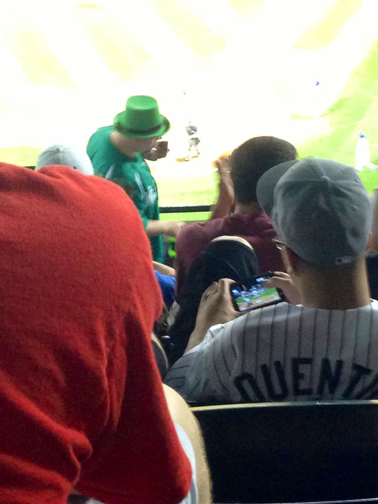 Deadspin | Bored Baseball Fans Play Baseball Video Games At Baseball Game
