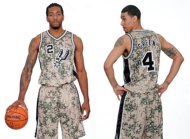 Deadspin | The Spurs' Camouflage Jerseys Are Not Fun To Look At