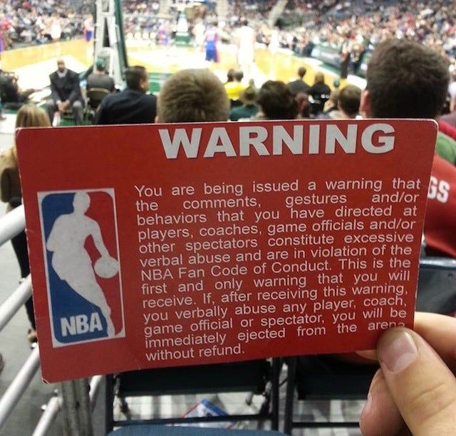Deadspin | The NBA Is Apparently Handing Out Red Warning Cards To ...