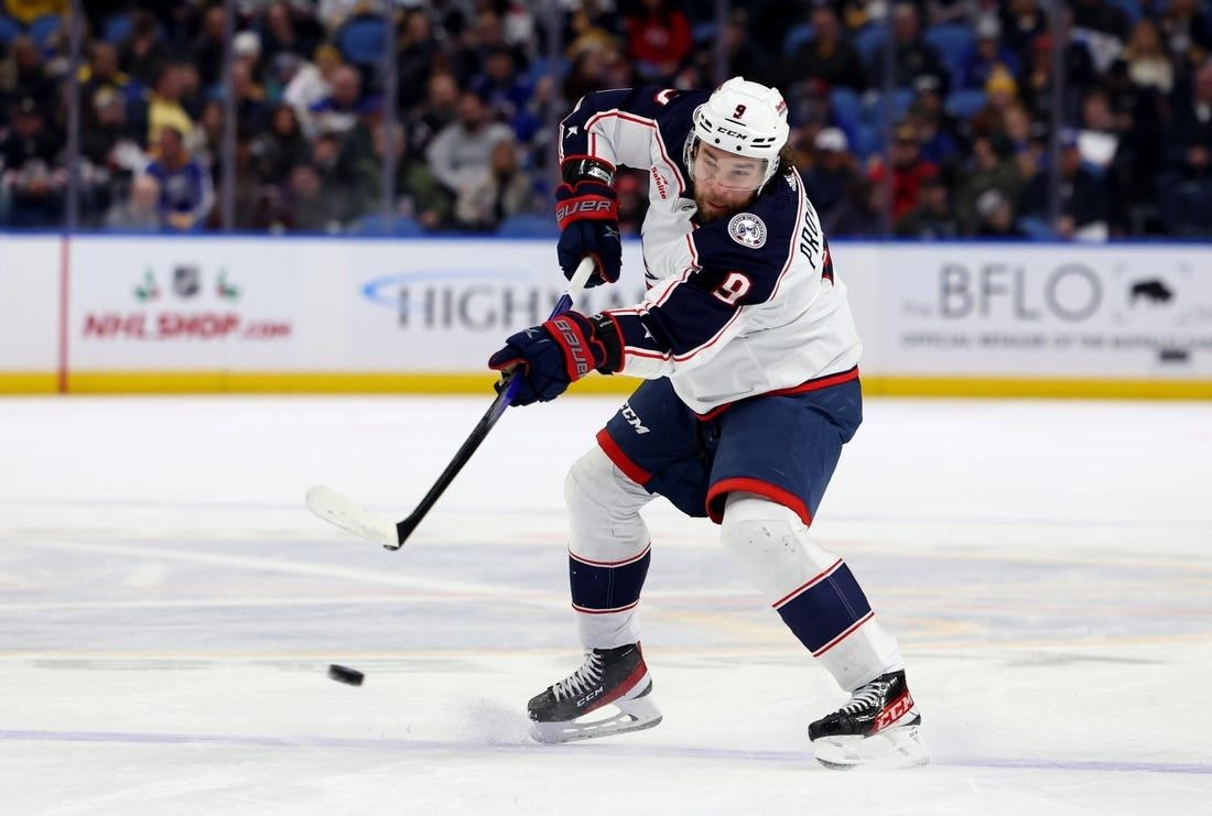 Deadspin | Kirill Marchenko's hat trick helps Blue Jackets clobber Sabres