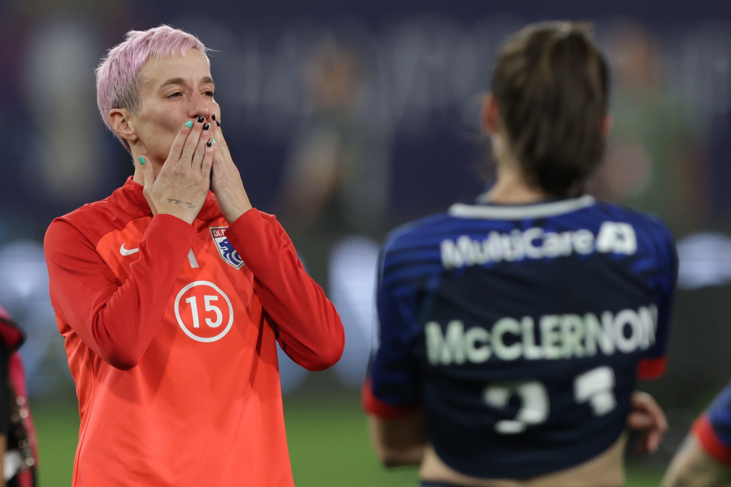 Deadspin | Megan Rapinoe goes out on her shield, with a joke and a ...