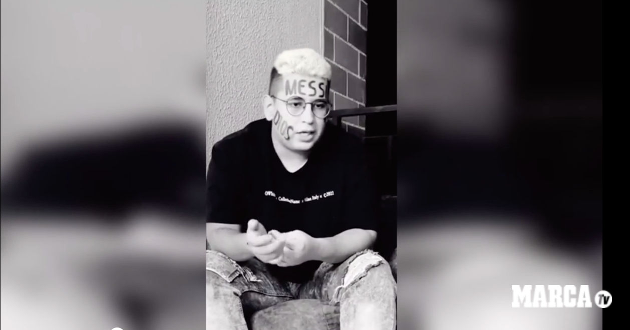 Deadspin | Fan regrets tattooing 'MESSI' on his forehead