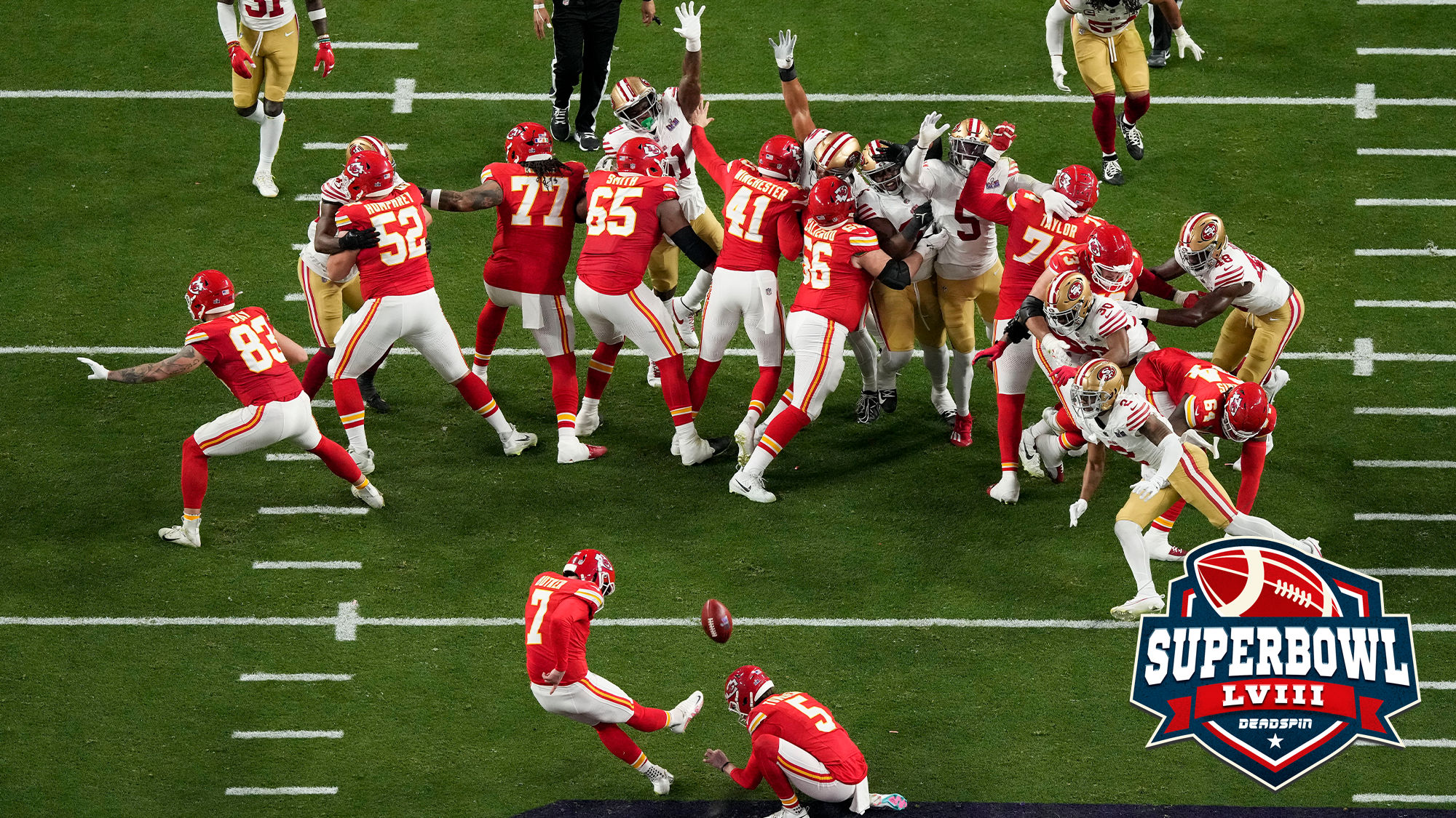Deadspin | Harrison Butker one-ups Jake Moody, eclipses Super Bowl-record FG