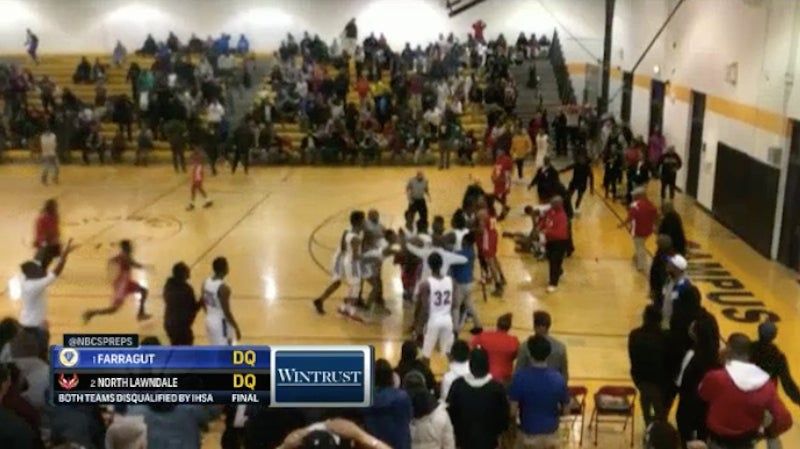Deadspin | High School Basketball Brawl Gets Both Teams Disqualified ...