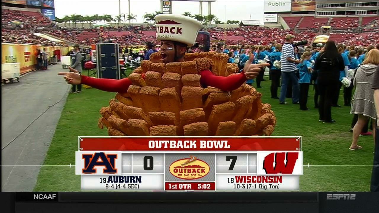 Deadspin | Outback Bowl Features Horrifying Mascots