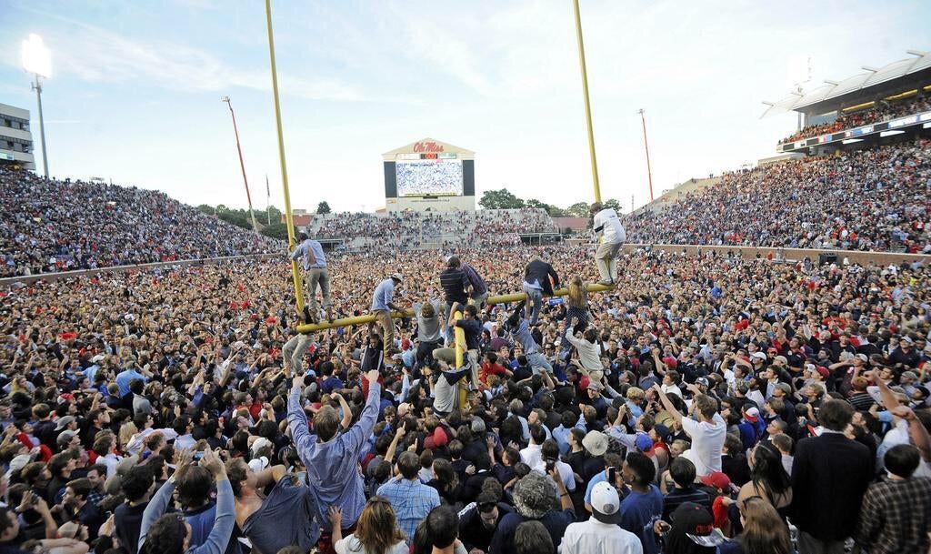 Deadspin | Ole Miss Fans Crowdfunded The Rebels' Fine For Storming The ...