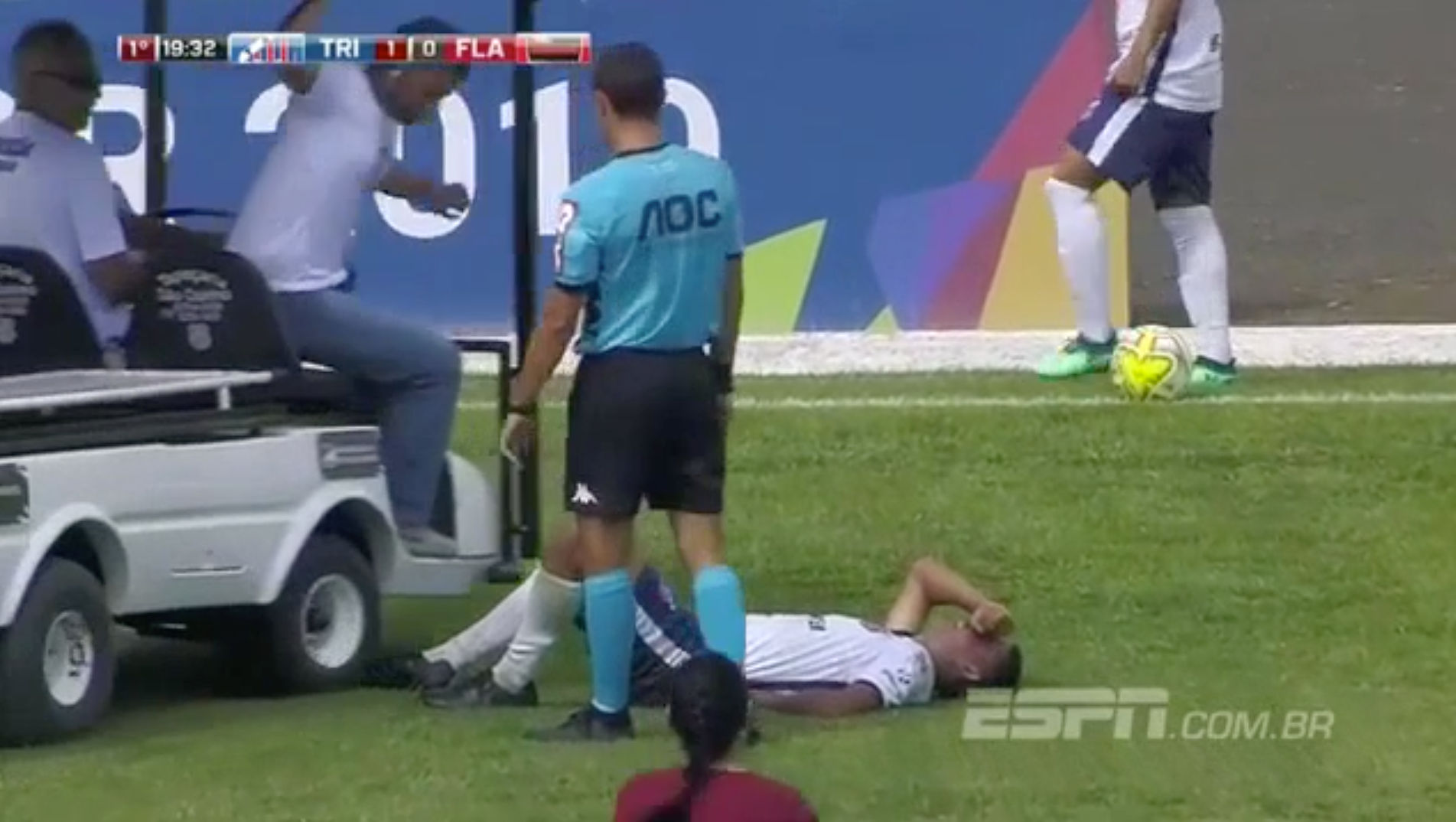 Deadspin | Injured Soccer Player's Foot Run Over By The Medical Cart ...