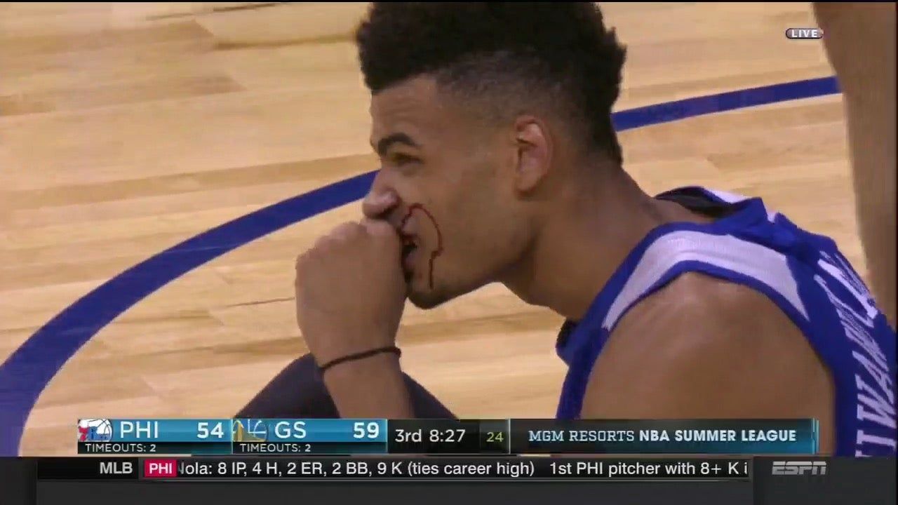 Deadspin | Markelle Fultz Leaves Game With Ankle Injury [Update]