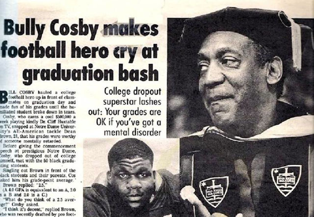 Deadspin | Bill Cosby Once Publicly Bullied A Notre Dame Football ...