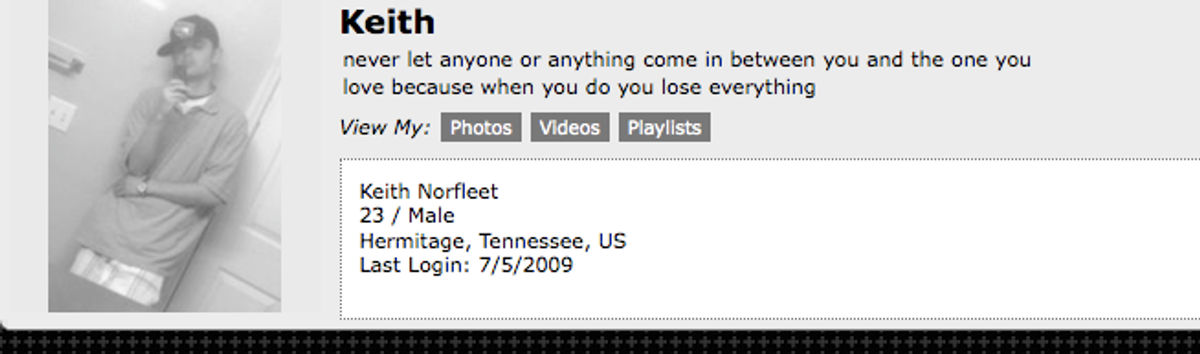 Deadspin | The Mysterious Keith Norfleet Keeps Popping Up (Update)