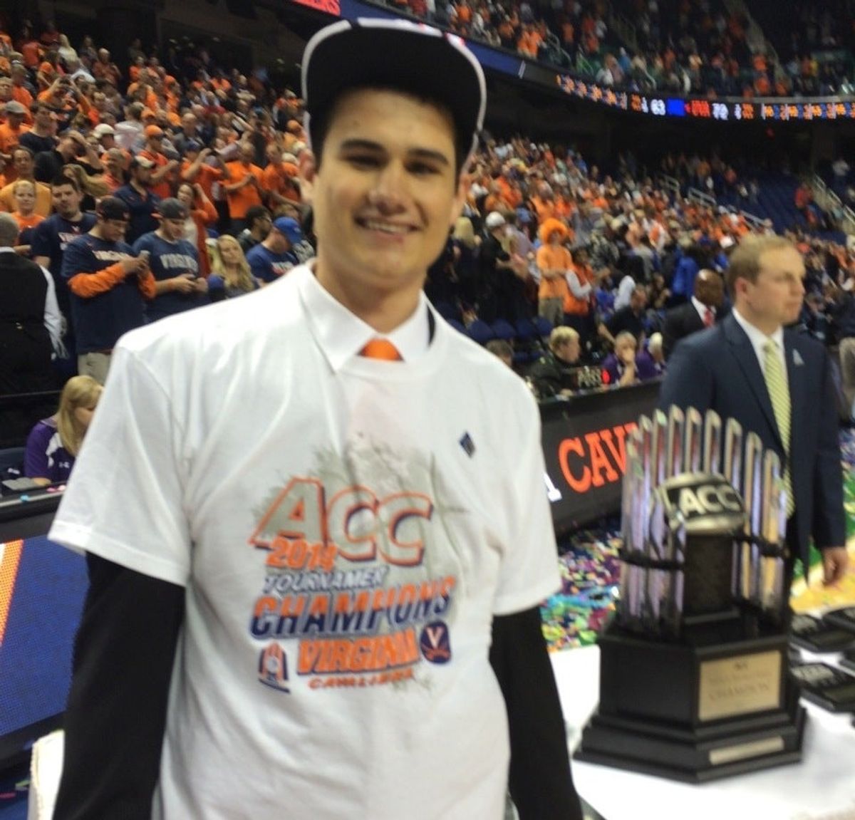 Deadspin | How A UVa Fan Bluffed His Way Into The Huddle At The ACC ...