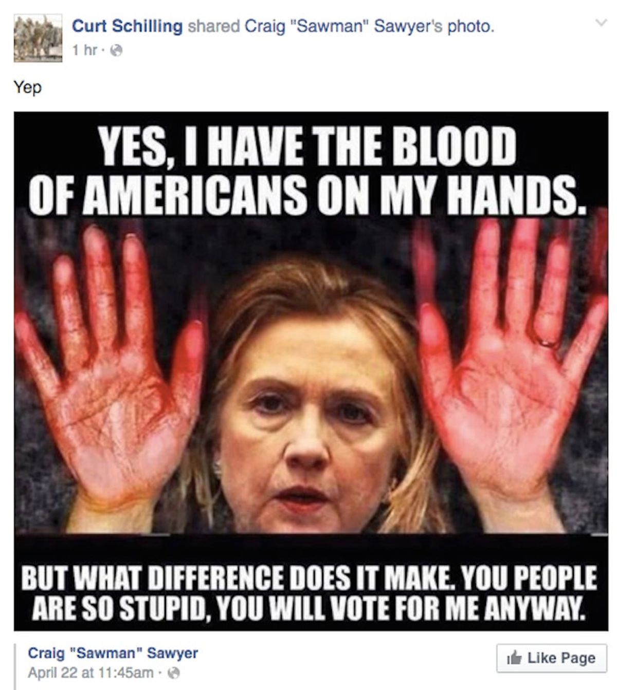 Deadspin | Six More Memes That I Swear Curt Schilling Shared To His ...