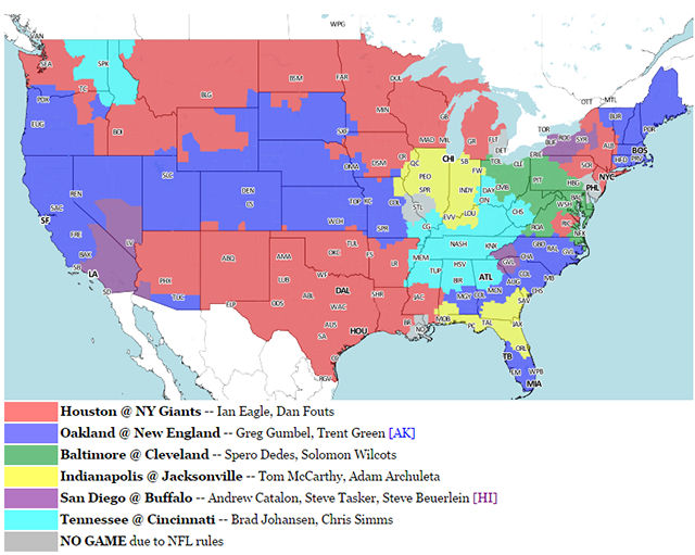 Deadspin | Your NFL Week 3 Viewing Maps