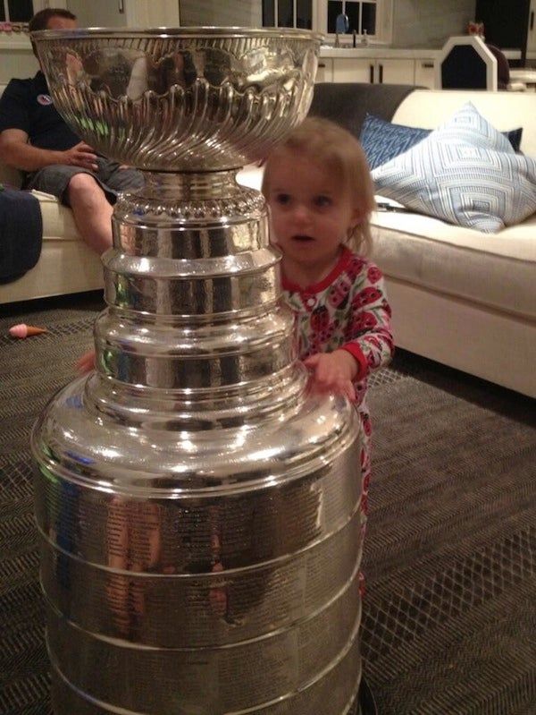 Deadspin | Patrick Sharp's Daughter Is The Cutest Sports Baby