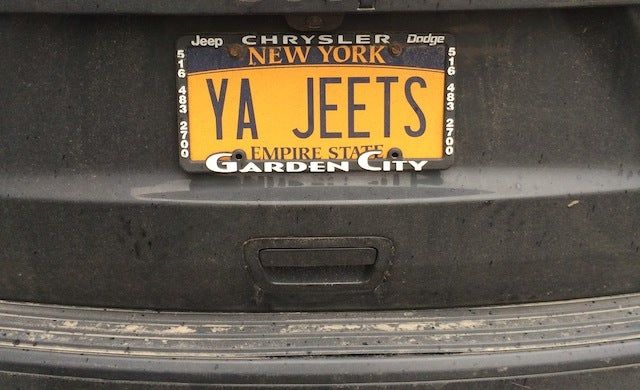 Deadspin | Behold, The "Ya Jeets" License Plate